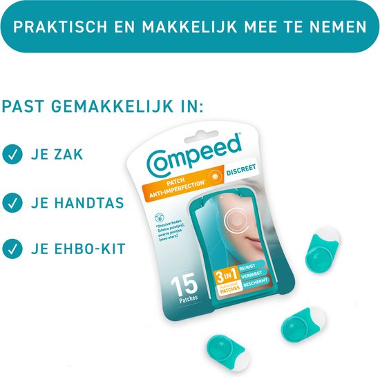 Compeed® Patch Anti-imperfection* Discreet | Hydrocolloïde patch | 15 ...