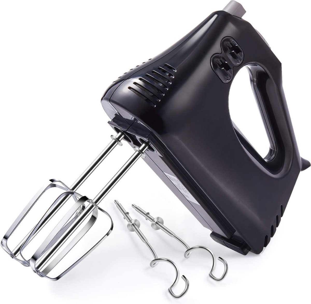 Handmixer - Keukenmachine - Mixer met RVS Deeghaken en RVS Gardes - 5 ...
