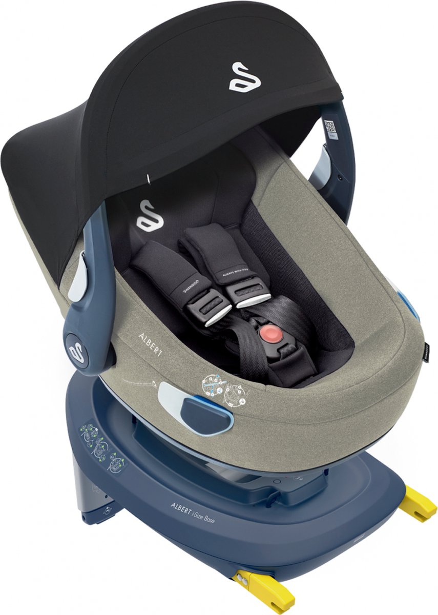 Swandoo autostoel Albert i-size 1.2 - Alfalfa met bijbehorende Isofix ...