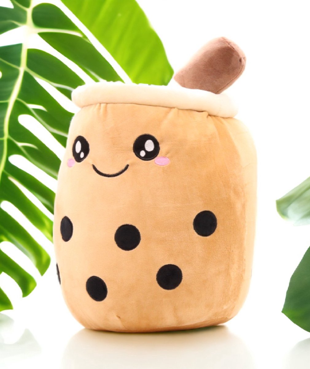 Klikkopers® - XXXL Kawaii Kussen - Mega Grote Bubble Tea Knuffel 70cm ...