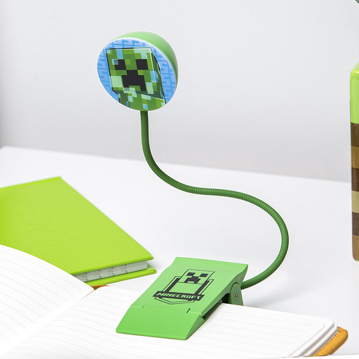Minecraft – Creeper Book Light - Boek / Klemlamp | bol.com