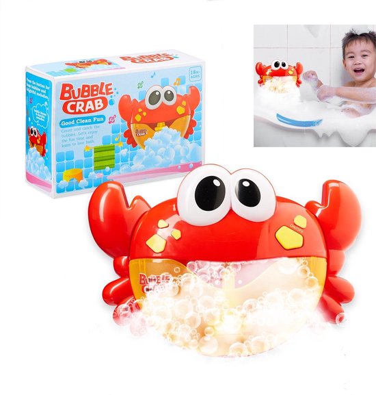 Bubbelmachine voor in bad - Bubble crab - Bad zeep machine - Bad speelgoed - Badschuim... | bol.com