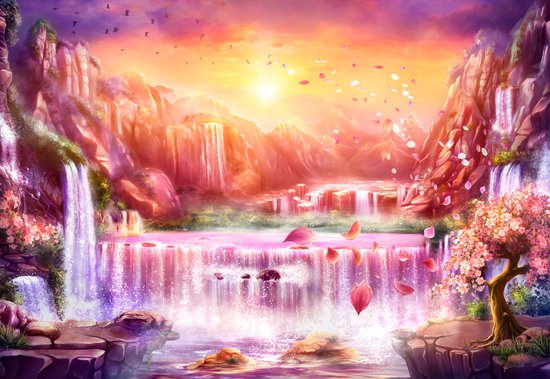Fotobehang Magisch Landschap - Vliesbehang - 520 x 318 cm | bol