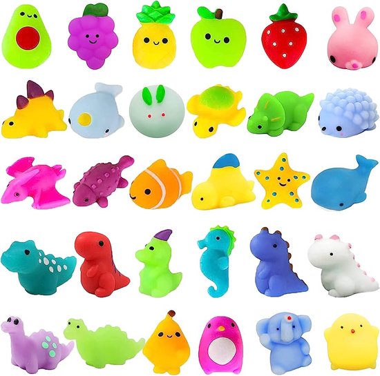 Mochi Squishy - 10x stuks - Squeeze - Fidget Toy - Pop It - Simple ...