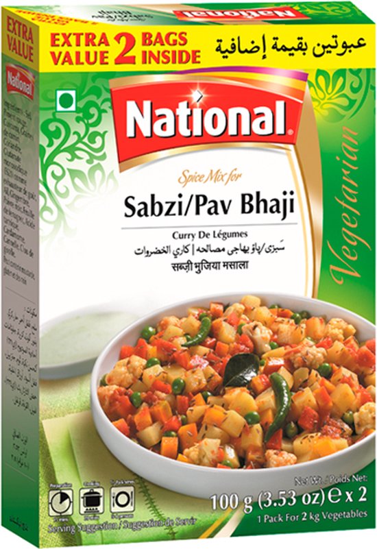 National Spice Mix For Sabzi/Pav Bhaji (130g) | bol