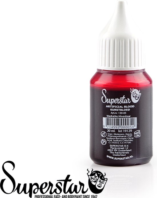 Superstar - Kunstbloed donker rood dik stollend (20ml) - nepbloed | bol