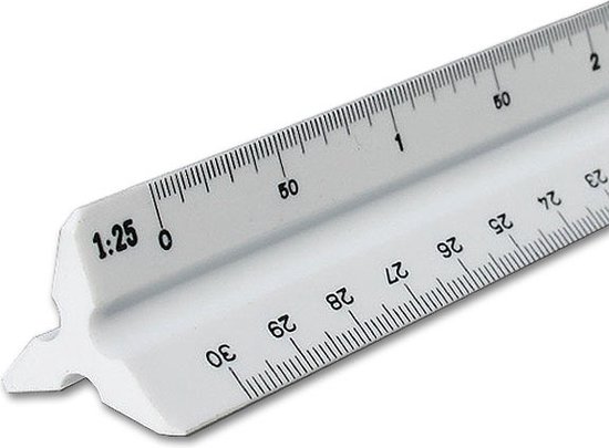 Schaalstok Möbius & Ruppert 30cm wit ISO verdeling | bol.com