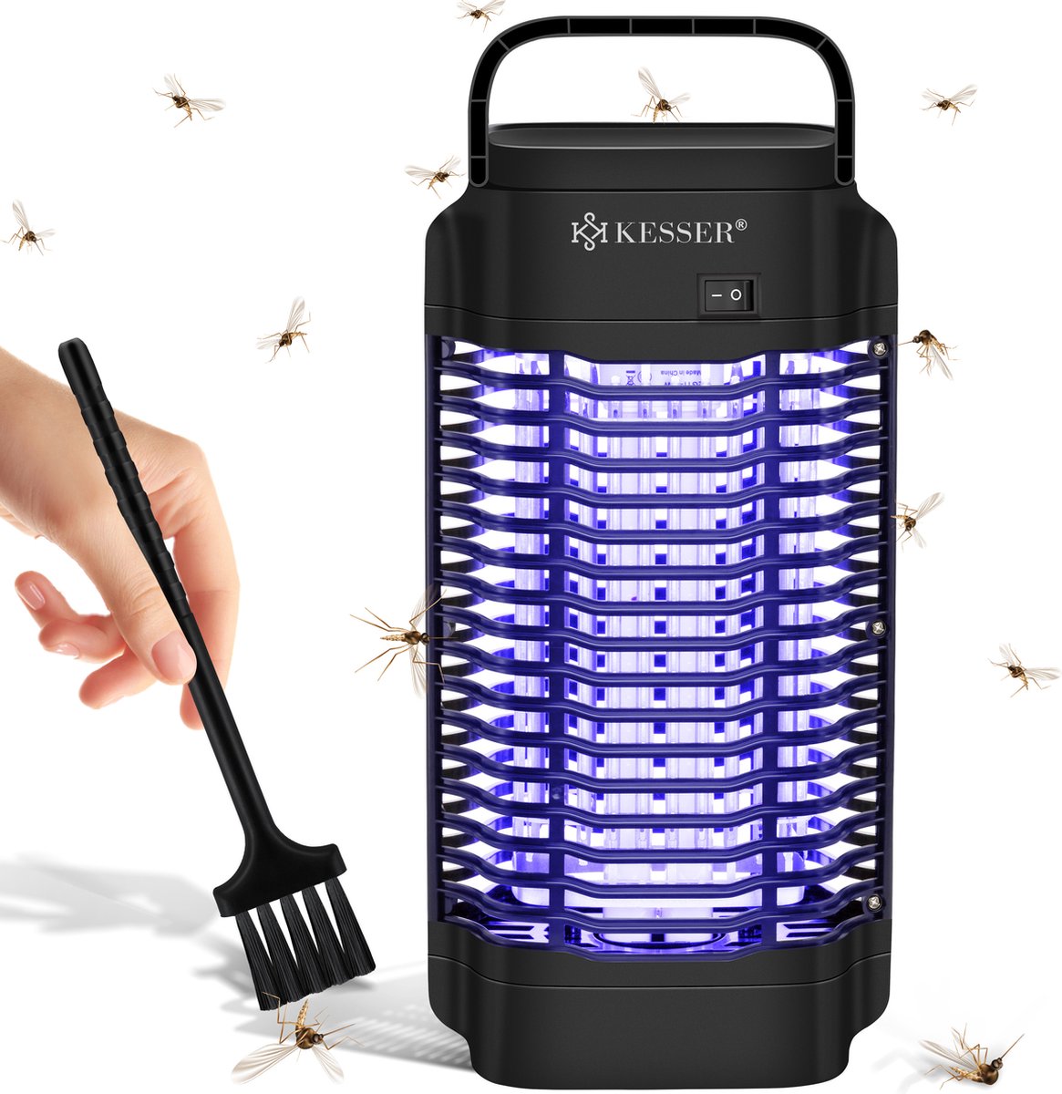 KESSER® Elektrische Insectenvanger 18W Insectenval Elektrisch 360° met ...