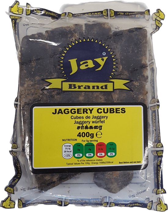 Jay Brand - Rietsuiker Jaggery Brokken Bruin - 3x 400 g | bol