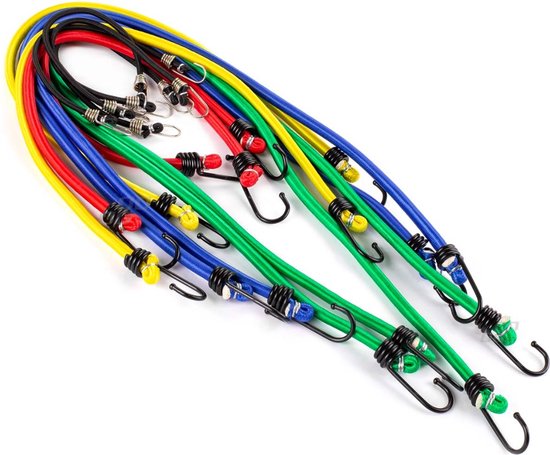 Set met snelbinders - 12 delig - 25 tot 90cm | bol