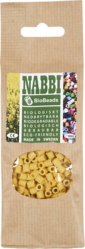 BioBeads van NABBI, afm 5x5 mm, gatgrootte 2.5 mm, medium, oranje, 1000 ...