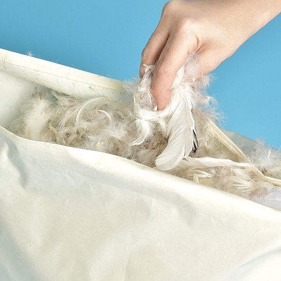 Zavelo® Gerecycled Veren Binnenkussen - 40 x 70 cm - Duurzaam ...