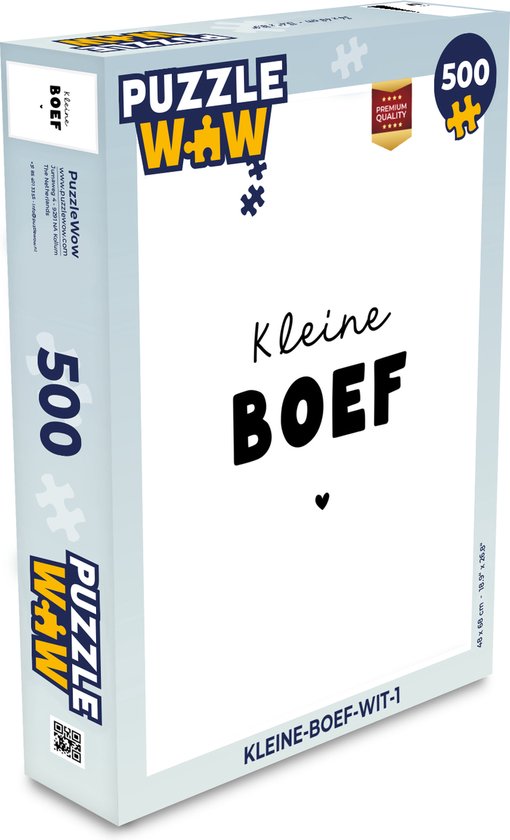Puzzel Kinderen - Quotes - boef - Spreuken - Legpuzzel - Puzzel 500 ...