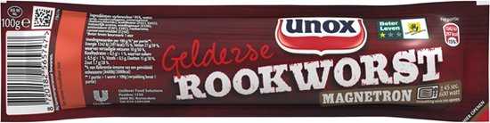 Unox Rookworst Magnetron BL1 100G 24x | bol