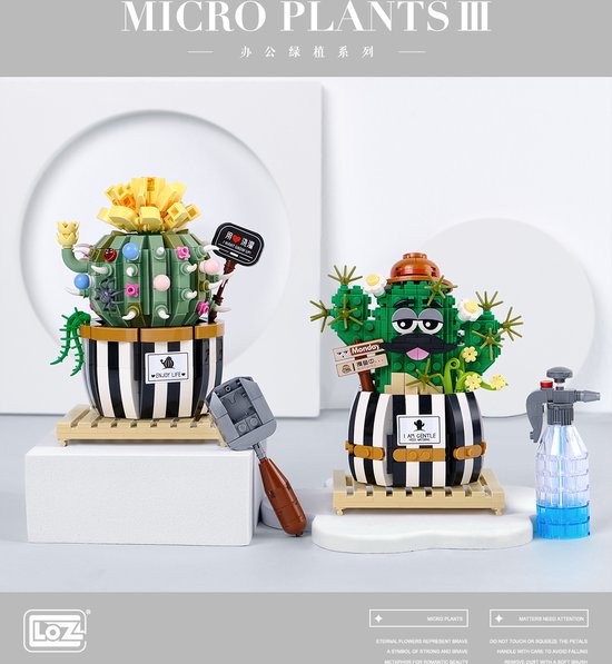 Nanoblock, Brickkies®, Cactus plant met 578 Bouwblokjes, nr 1245 | bol