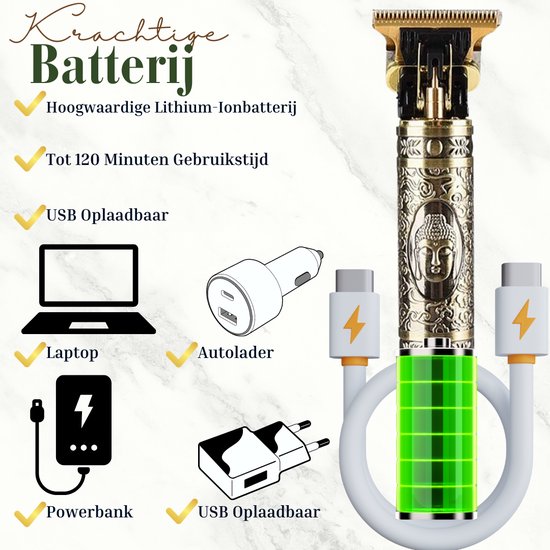 Professionele Draadloze Trimmer Mannen - Buddha - Baardtrimmer - Scheerapparaat -... | bol.com