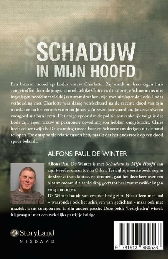 Schaduw in mijn hoofd, Alfons Paul De Winter | 9781913980528 | Boeken | bol