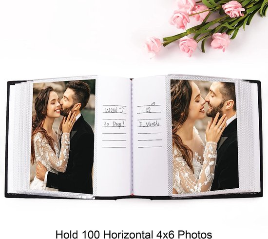 Fotoalbums 10x15 200 Zakken Linnen Frame Cover met Memo Gebieden ...