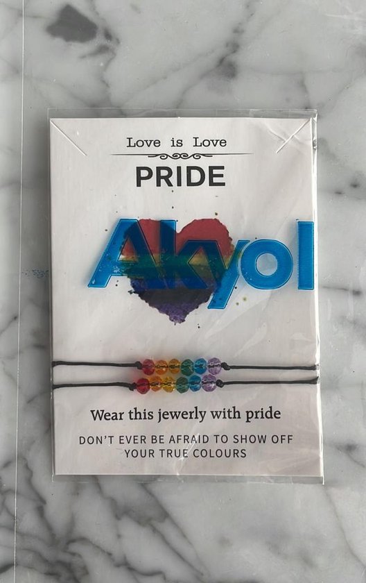 Akyol - Pride Armband – Regenboog – 2 stuks - Pride armband - pride – Armband -... | bol
