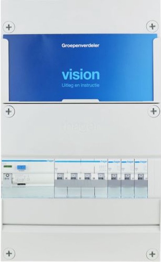 Hager groepenkast 3-fase 3 groepen, 1 krachtgroep B16A, 1 ...