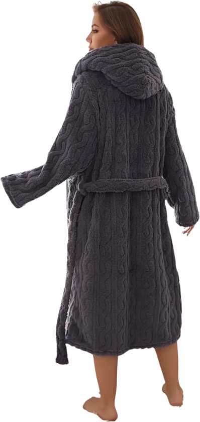 Nivard Badjas Dames - Fleece - Katoen - Badstof - Sauna - Hamam - Wafel ...