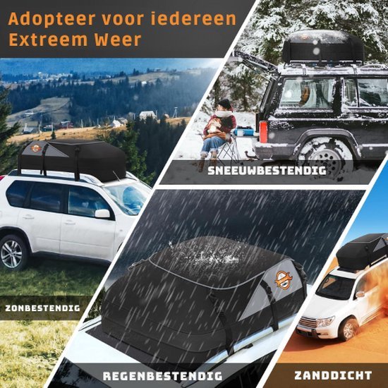 Luxe Opvouwbare Dakkoffer – Met Dakdragers – Daktas Auto – 580L ...