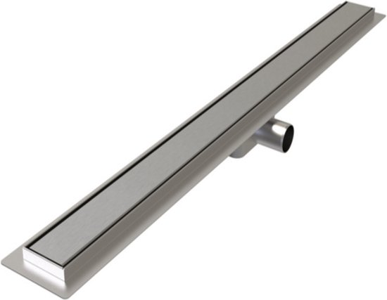 Plieger Reno 2.0 douchegoot - RVS - Met rooster - Met flens - 900mm | bol