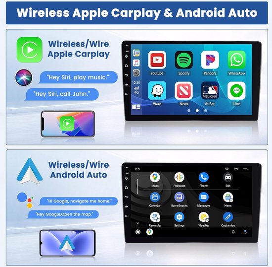 Inefala - 9'' Android Autoradio voor Fiat Stilo (2002-2010) - 2+64GB ...