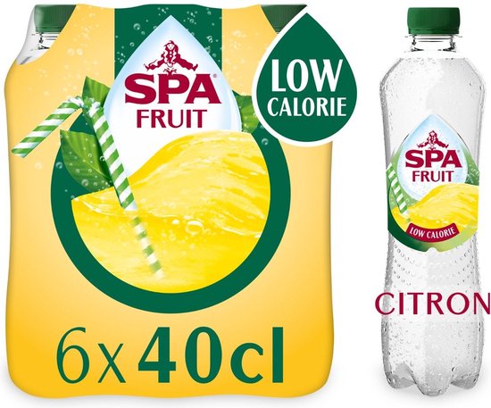 Spa Fruit Citroen | fles van 40 cl | pak van 6 stuks | bol