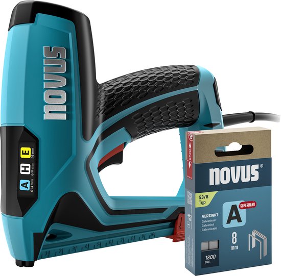 Novus Elektrische Tacker J-150 - incl. 1800x Nieten met fijne draad A ...