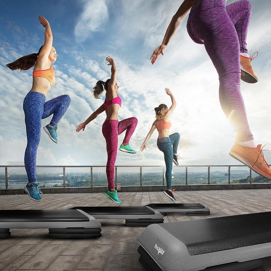 Verstelbaar Aerobic Step Platform met 4 Risers - Step Board ...