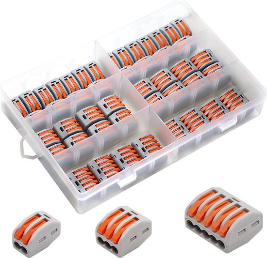 80 stuks - compacte verbindingsklemmen - Draadconnectoren ...