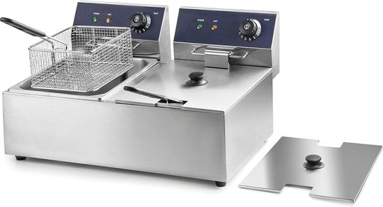 Lexium Dubbele frituurpan - Dubbele friteuse - Dubbele frietpan - Grote ...