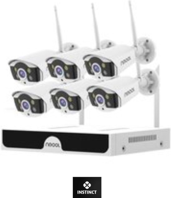 Instinct® Beveiligingscamera - set met 6 Cameras Outdoor Buiten - Home ...
