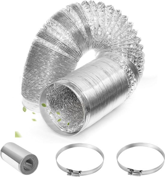 Afvoerslang Set van 4 voor Airco Mobiele Airconditioner - Ø100mm x 3M ...