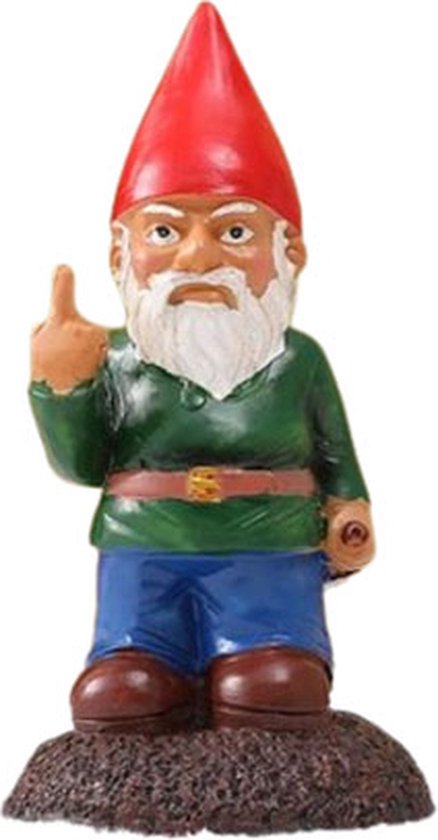 Tuinkabouter met middelvinger - Decoratie voor binnen en buiten ...