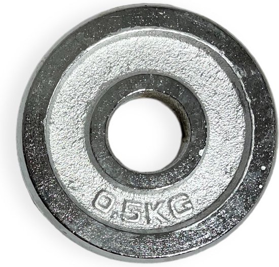 Padisport halterschijf 0.5 kg - gewichten schijven - gewichtjes 0,5 kg - gewichten 0,5... | bol