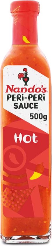 Nando's Peri Peri Sauce 500gr HOT - South Africa - UK - England | bol