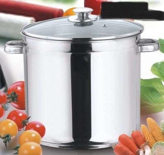 Soeppan marmiet met glazen deksel 28x25cm - 15l | bol