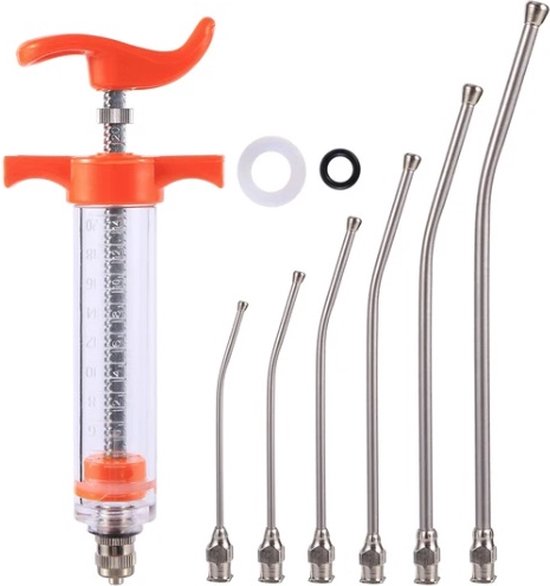 20ml Birds Feeding Syringe Kit With 6 Pcs Curved Gavage Tubes Bird ...