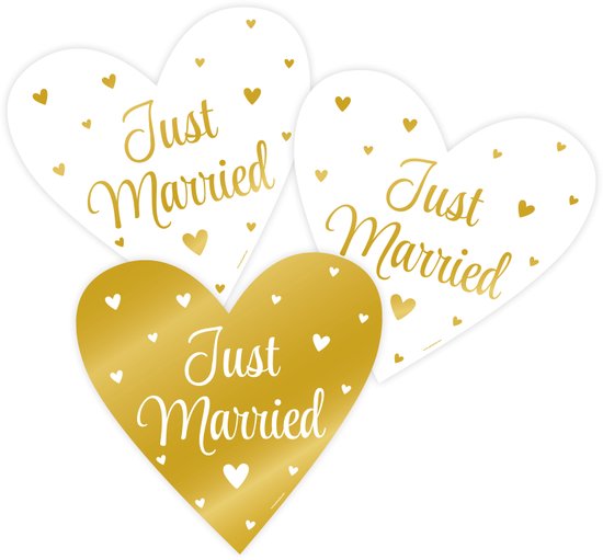 Huwelijk Decoratie Bord Hart Goud-Wit | bol