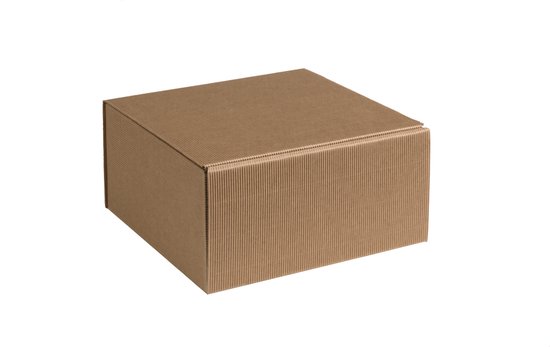 Geschenkdoos ribbelkarton 25x24x12cm NATUREL (35 stuks) | bol
