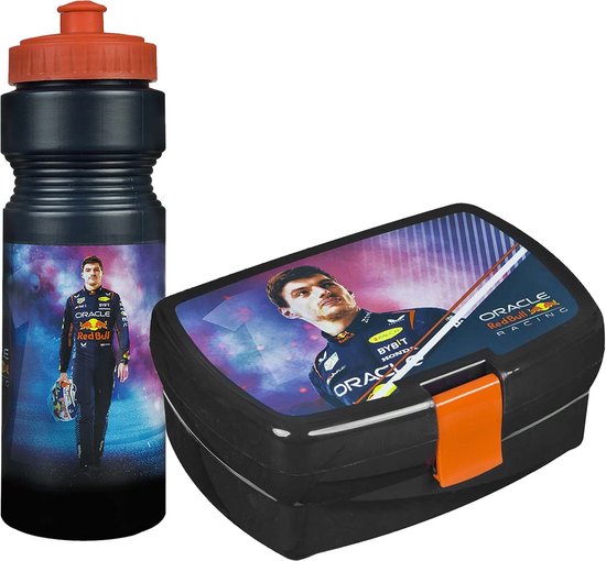 Max Verstappen Lunchbox en Drinkfles - Set voor school - Formule 1 ...