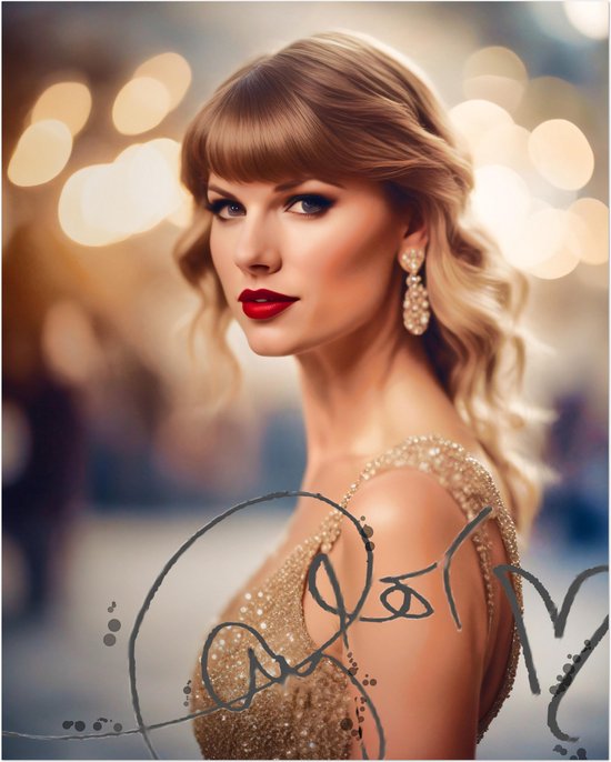 Taylor Swift poster met gedrukte Handtekening - Swifties posters |40 x ...