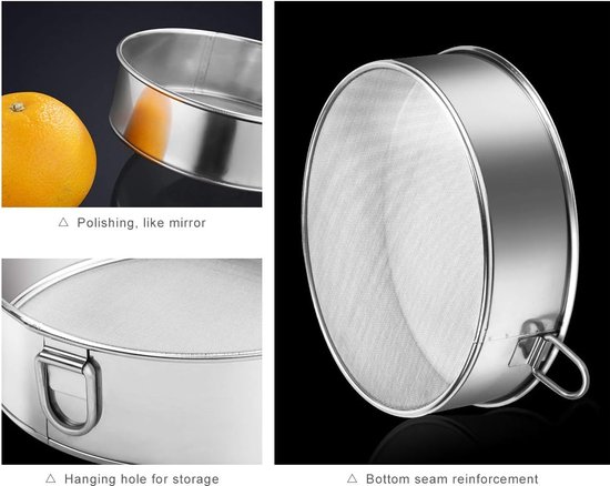 Roestvrijstalen Fijne Zeef Set voor Diverse Keukentoepassingen | bol