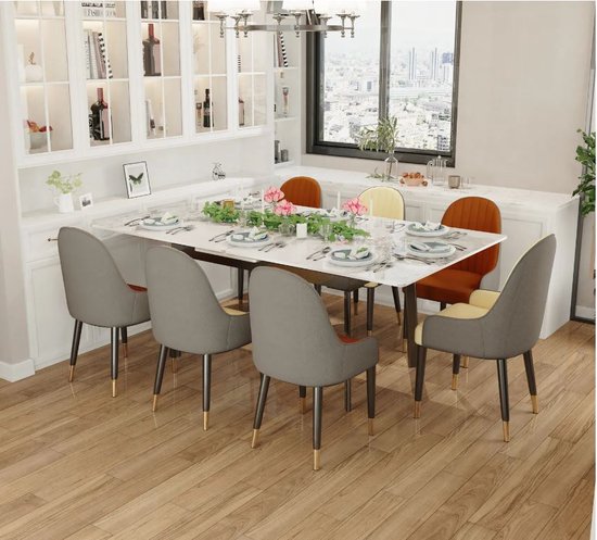 OptiGoodz® - Gesinterde Stenen Eettafel - 6-8 personen - [Glossy Jade ...