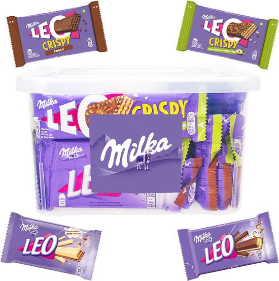Milka Leo Original & Crispy chocolade discovery box - 37 chocoladerepen ...