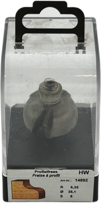 ENT S-profielfrees HM R4.8 met lager Kolf 6mm | bol