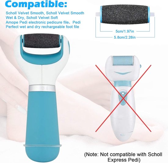 Reserverollen voor elektrische voetvijlen - 10/20 stuks, drie soorten ...