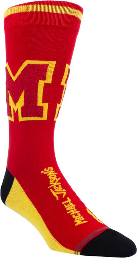 Michael Jackson Thriller Texturised Boucle Varsity \'M\' Crew Socks ...